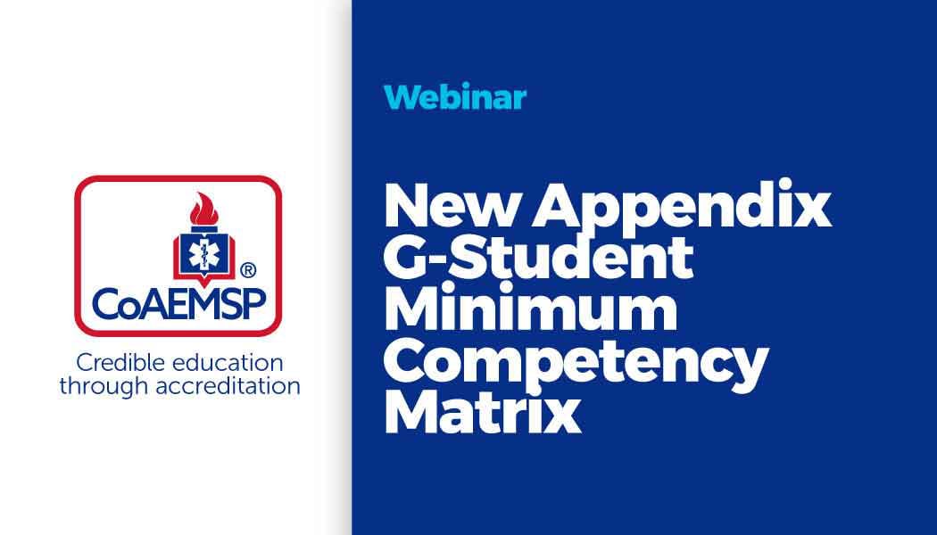 CoAEMSP-New Appendix G-Student Minimum Competency Matrix (effective ...