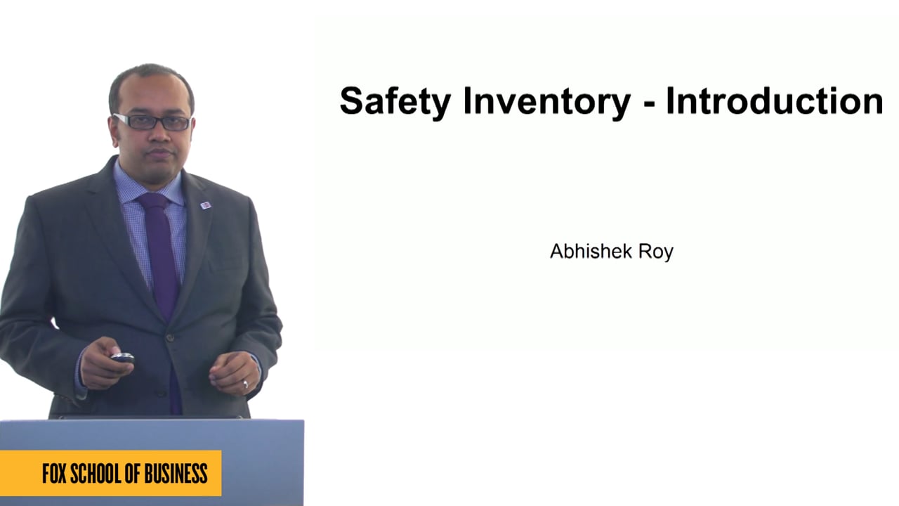 Safety Inventory – Introduction | Video Vault