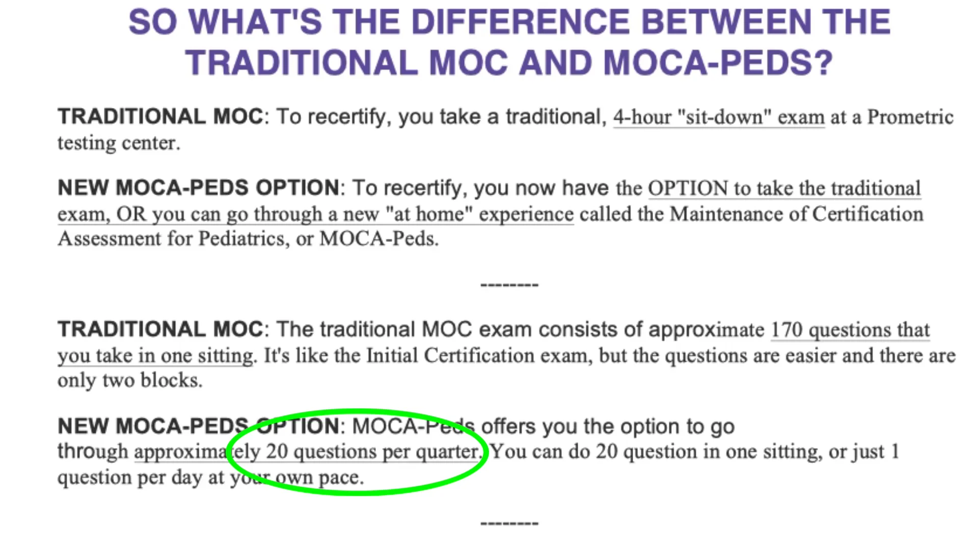 Free MOCA PBR Access for Pediatric MOC Exam Success