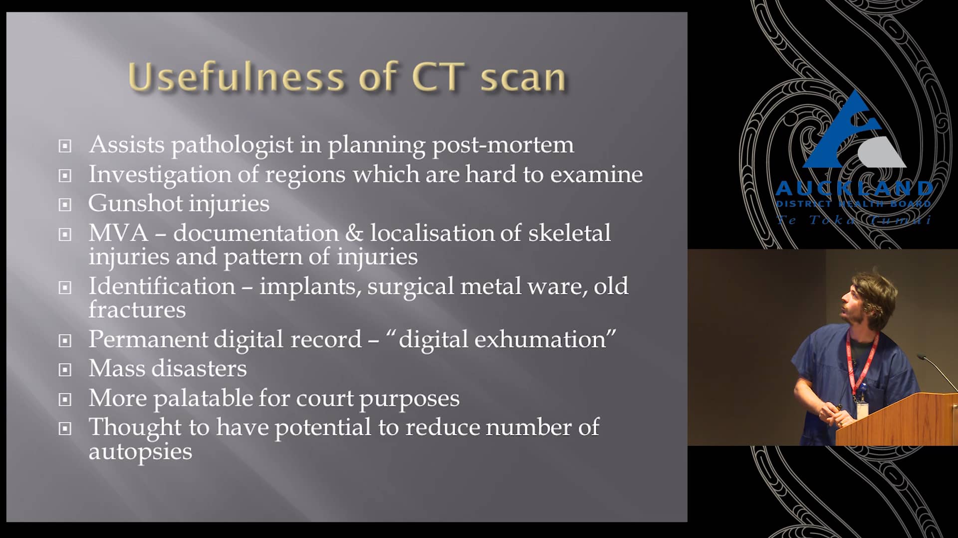 Post Mortem CT - Shane French, Senior Forensic Pathology Technician ...