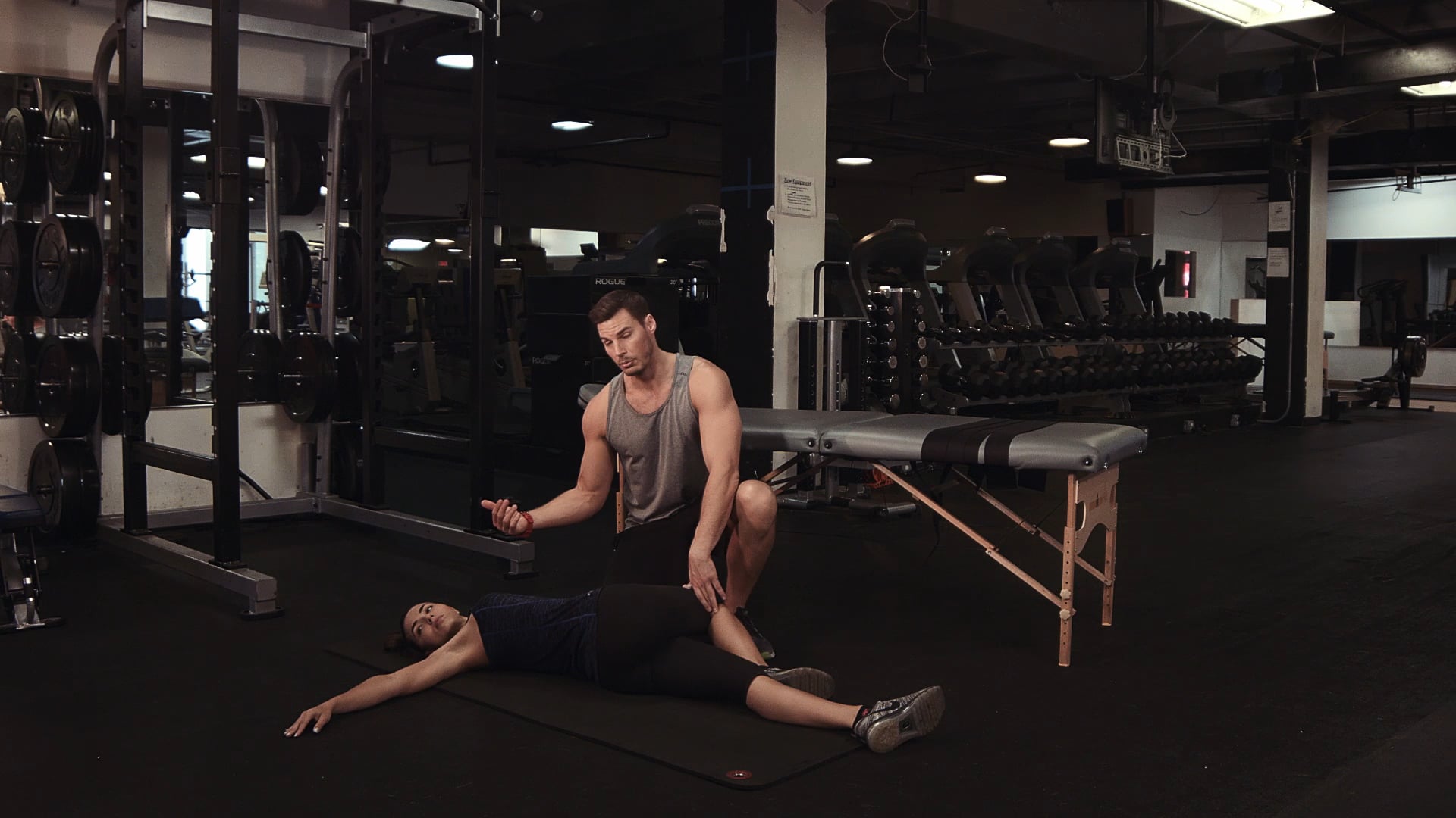 Glute Stretches - Lumbar Rotation (Floor + Assisted) on Vimeo