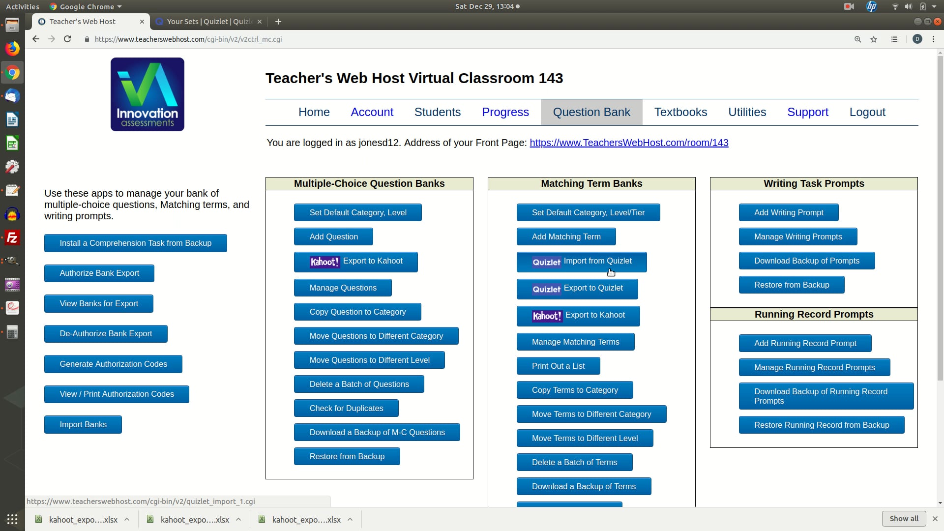 How to export to Quizlet on Vimeo