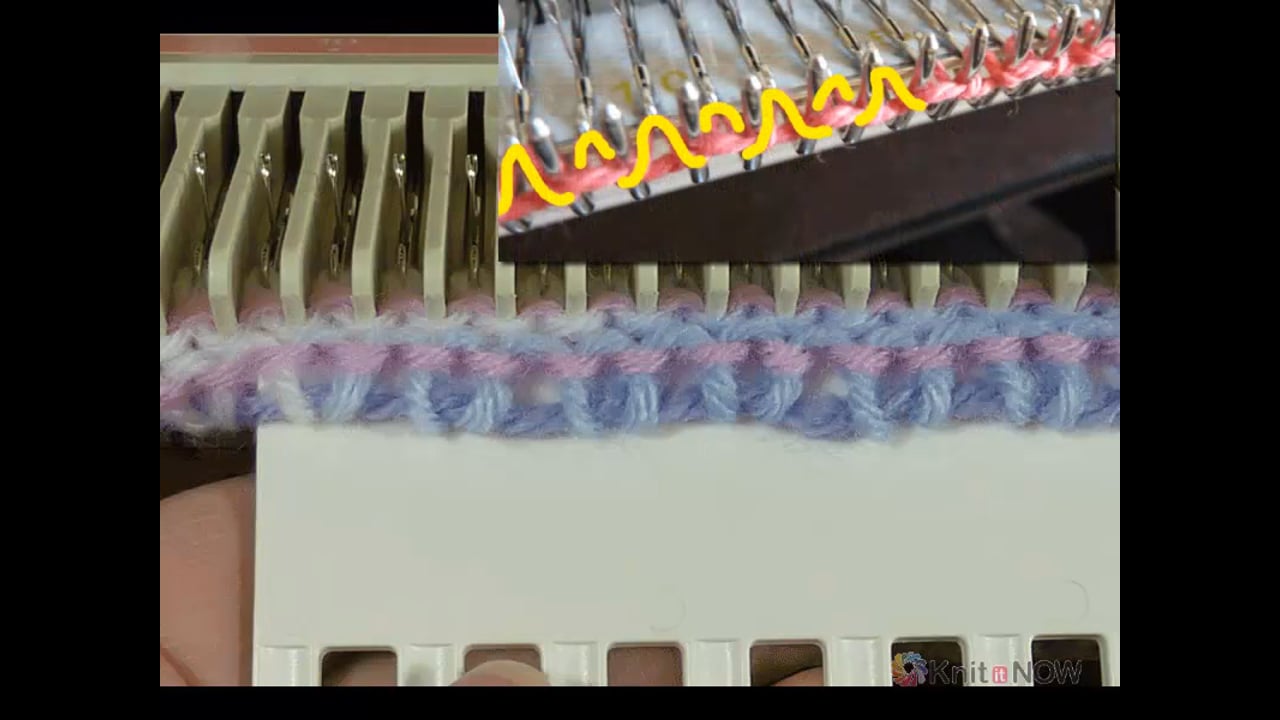 Weaving Cast on | Machine Knitting Tutorial