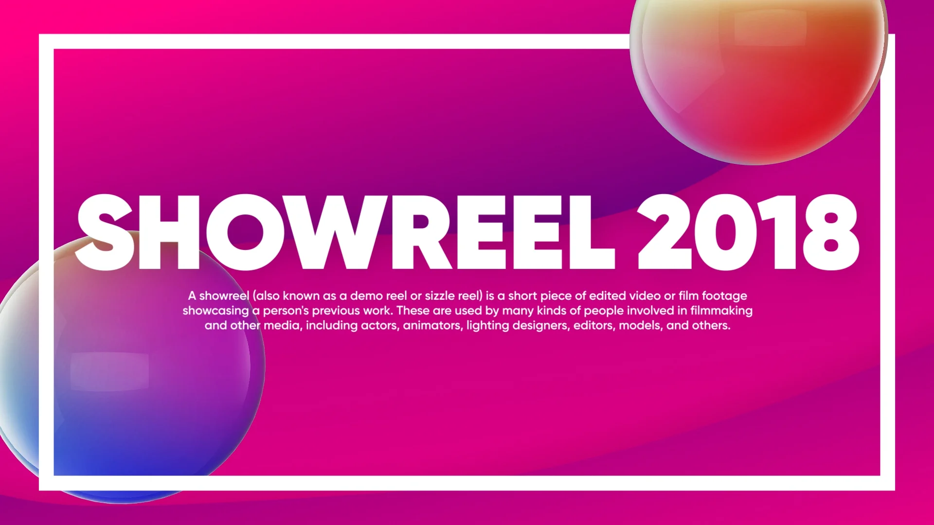 Showreel 2018 On Vimeo