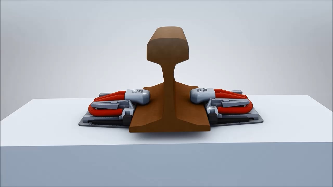 Pandrol Fastclip FCA fastenings system on Vimeo