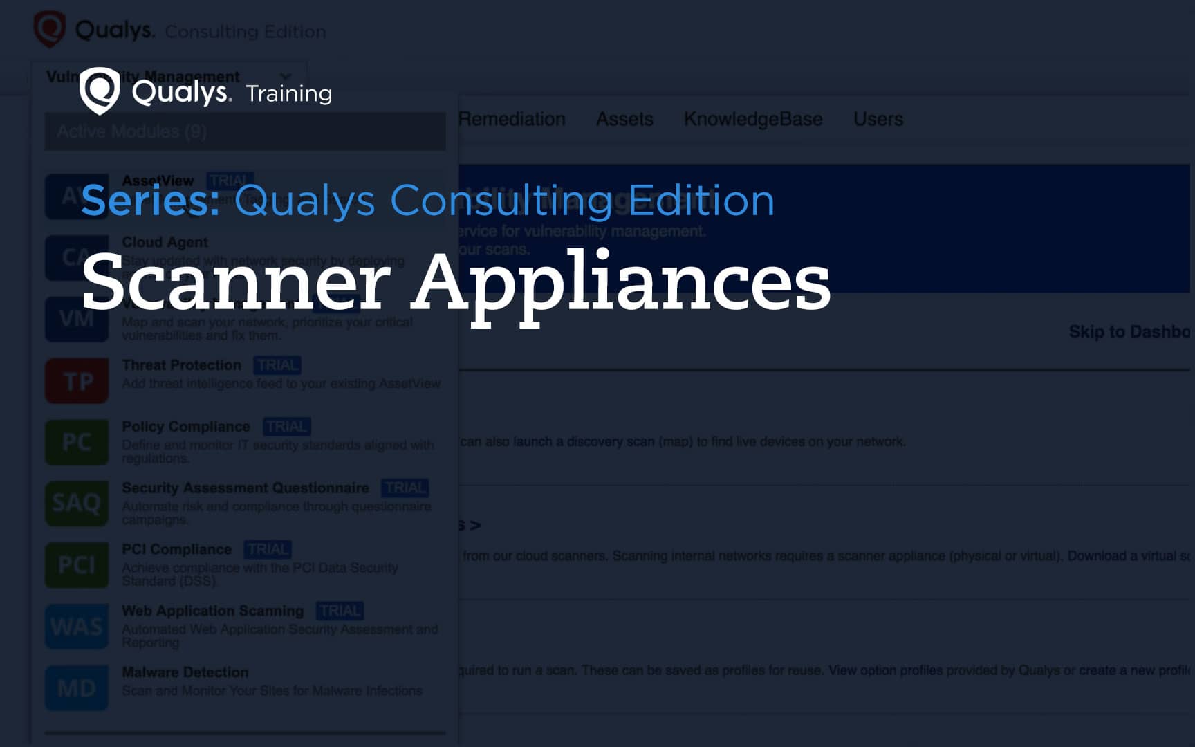 Scanners - Qualys Consulting Edition on Vimeo