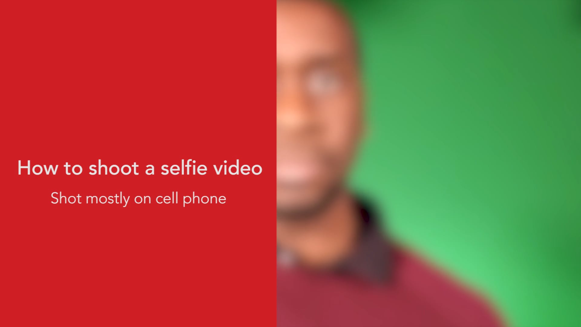 How to do a selfie video on Vimeo