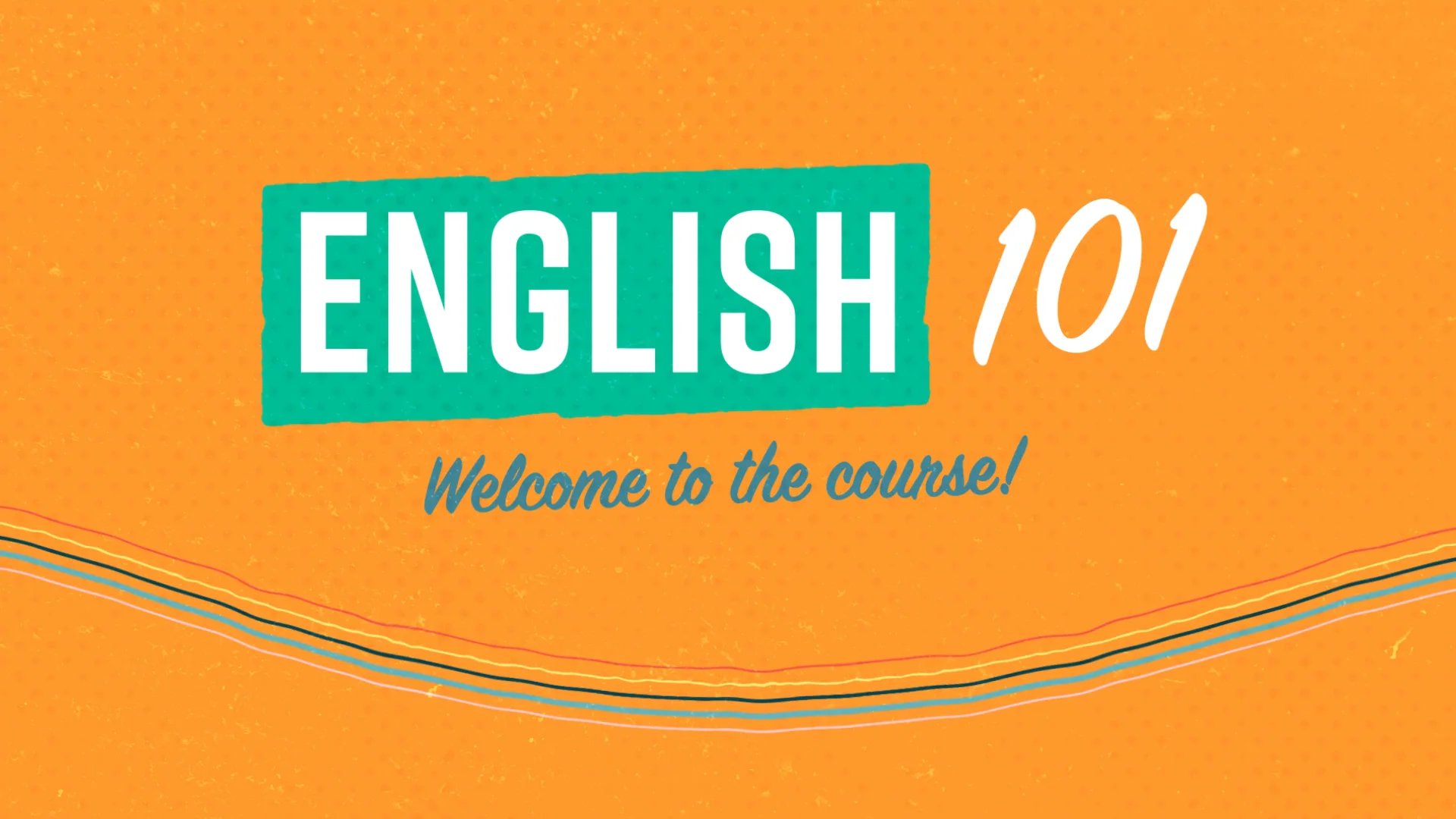 English 101: Course Introduction on Vimeo