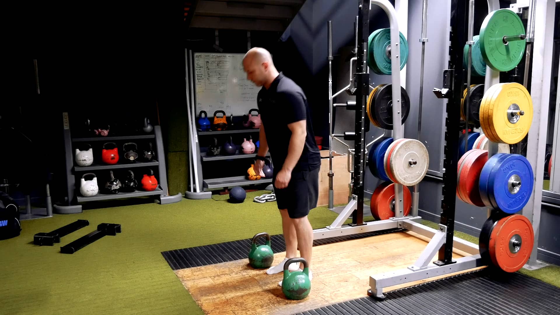 Double KB Deadlift on Vimeo