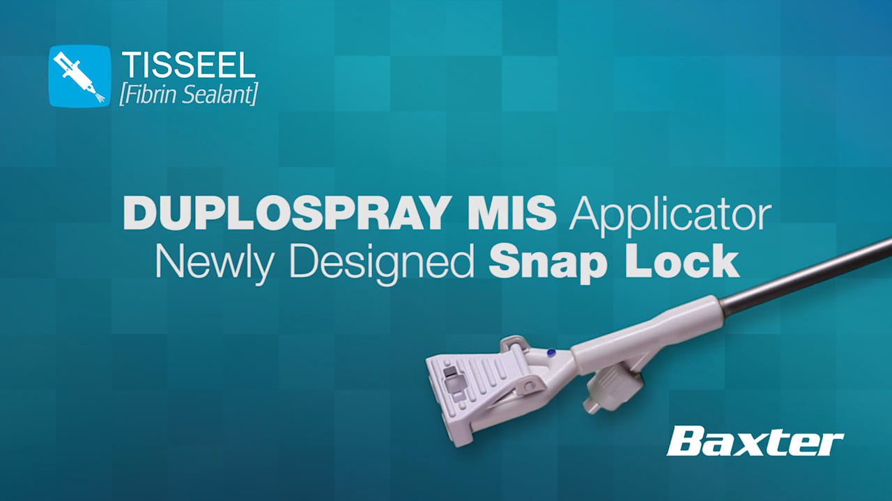 Baxter Tisseel Demo Snap Lock Applicator Video on Vimeo