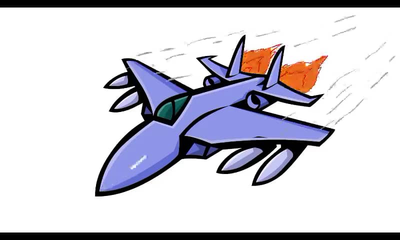 American Jet Fighter Flying 2D Animation on Vimeo