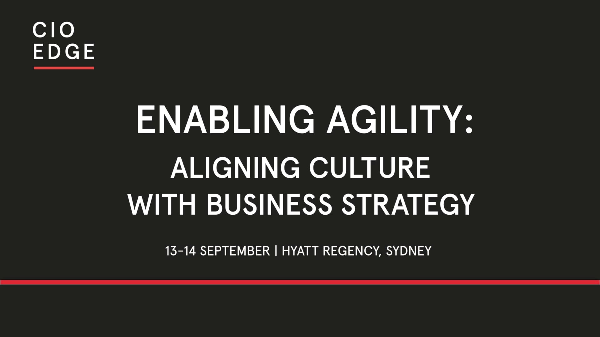 ADAPT - CIO Edge Event - Sydney on Vimeo