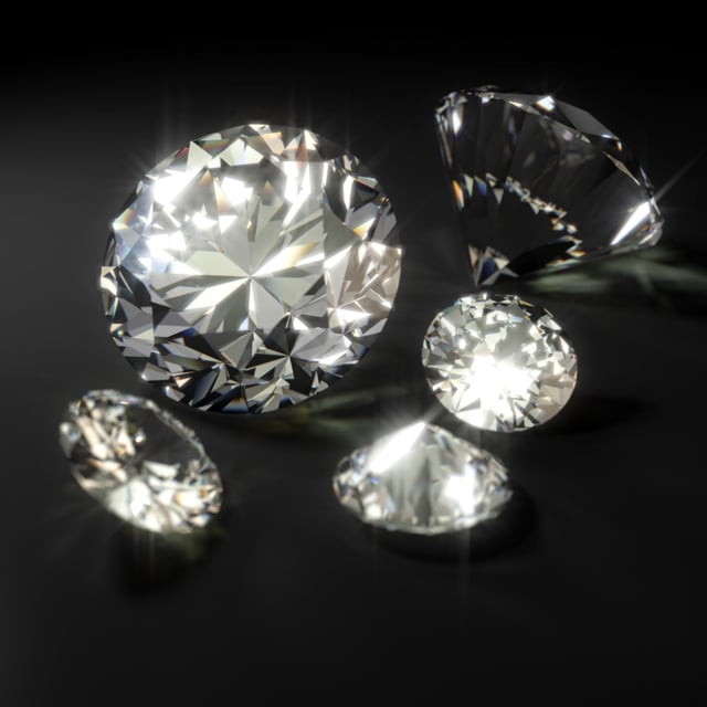 Diamonds Scene with Redshift / C4D