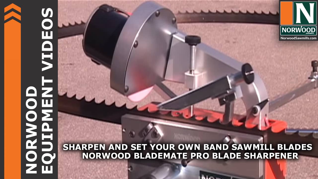 Sharpen and Set Your Own Band Sawmill Blades - Norwood BladeMate Pro ...