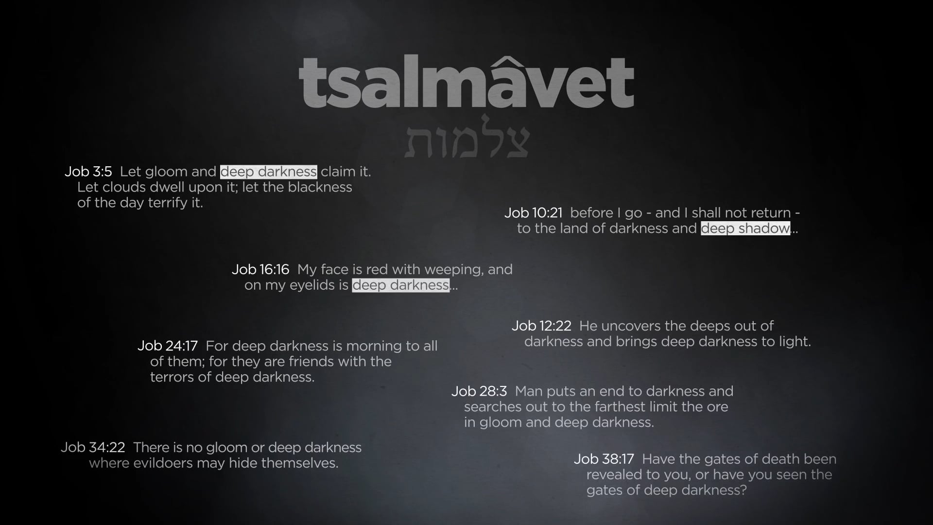 Bible Words with Jon Kehrer - Psalm 23:4 on Vimeo