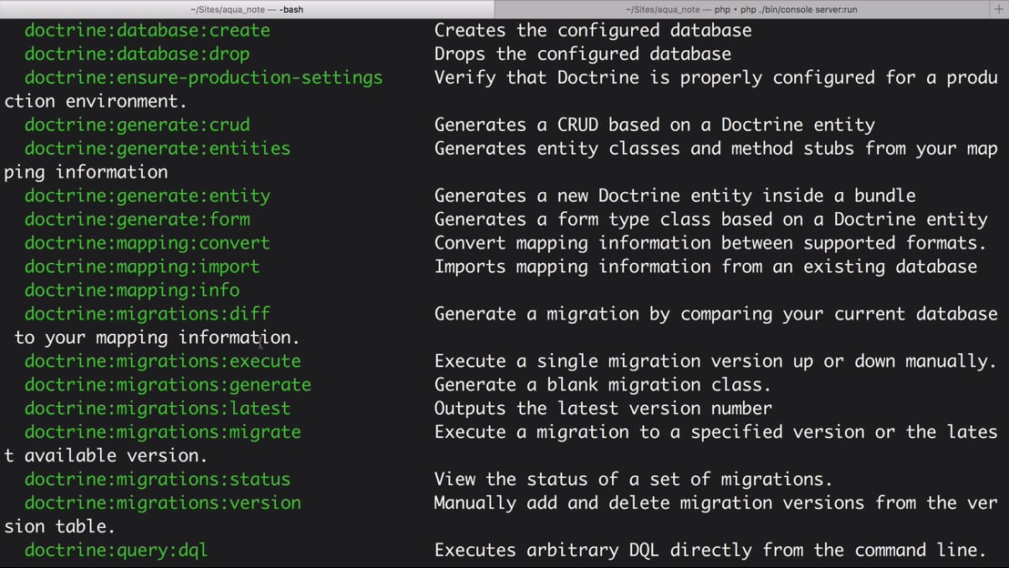 Database Migrations > Symfony 3: Doctrine & the Database | SymfonyCasts Database Migrations > Symfony 3: Doctrine & the Database | SymfonyCasts