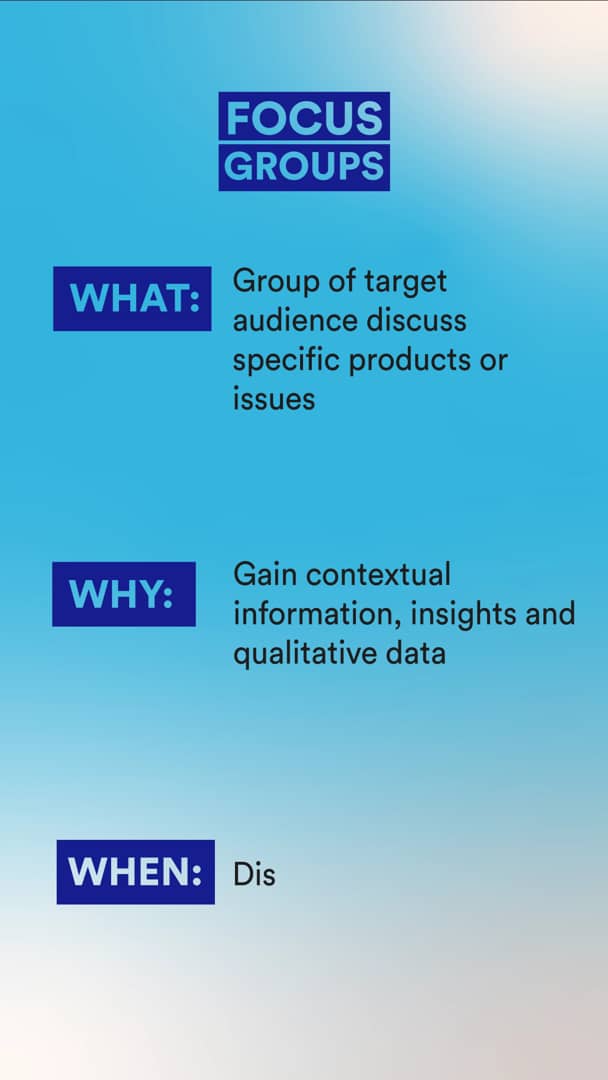 UX: Focus groups on Vimeo