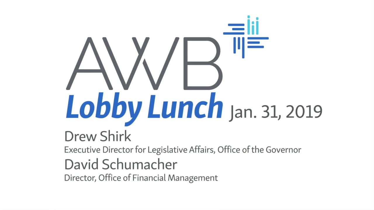 AWB Lobby Lunch 2019 #1 - Drew Shirk and David Schumacher on Vimeo