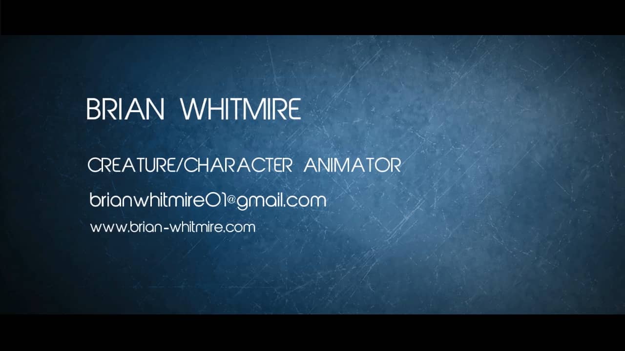 Brian Whitmire - 2019 Animation Reel on Vimeo