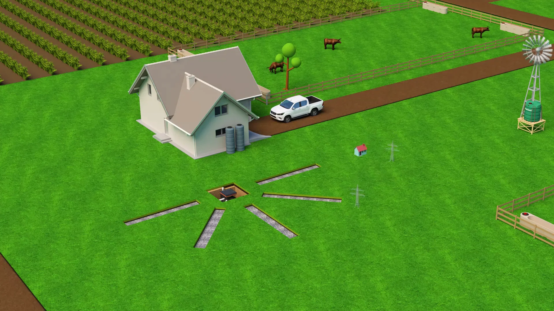 RotoTank - Installation of Septic Tank and Soakaway on Vimeo