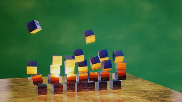 Cubes Falling Table - Free video on Pixabay