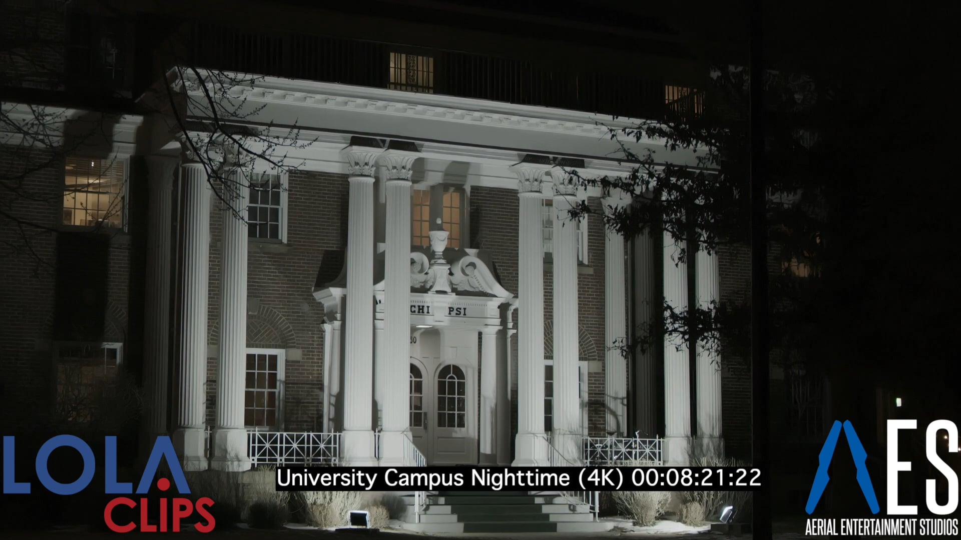 University Campus Nighttime (4K) on Vimeo