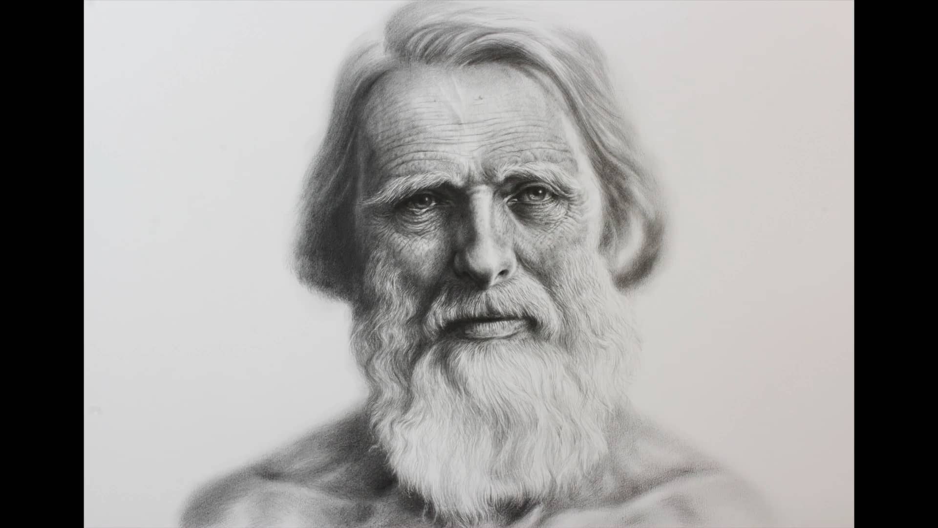The drawing process of the portrait of John Ruskin on Vimeo