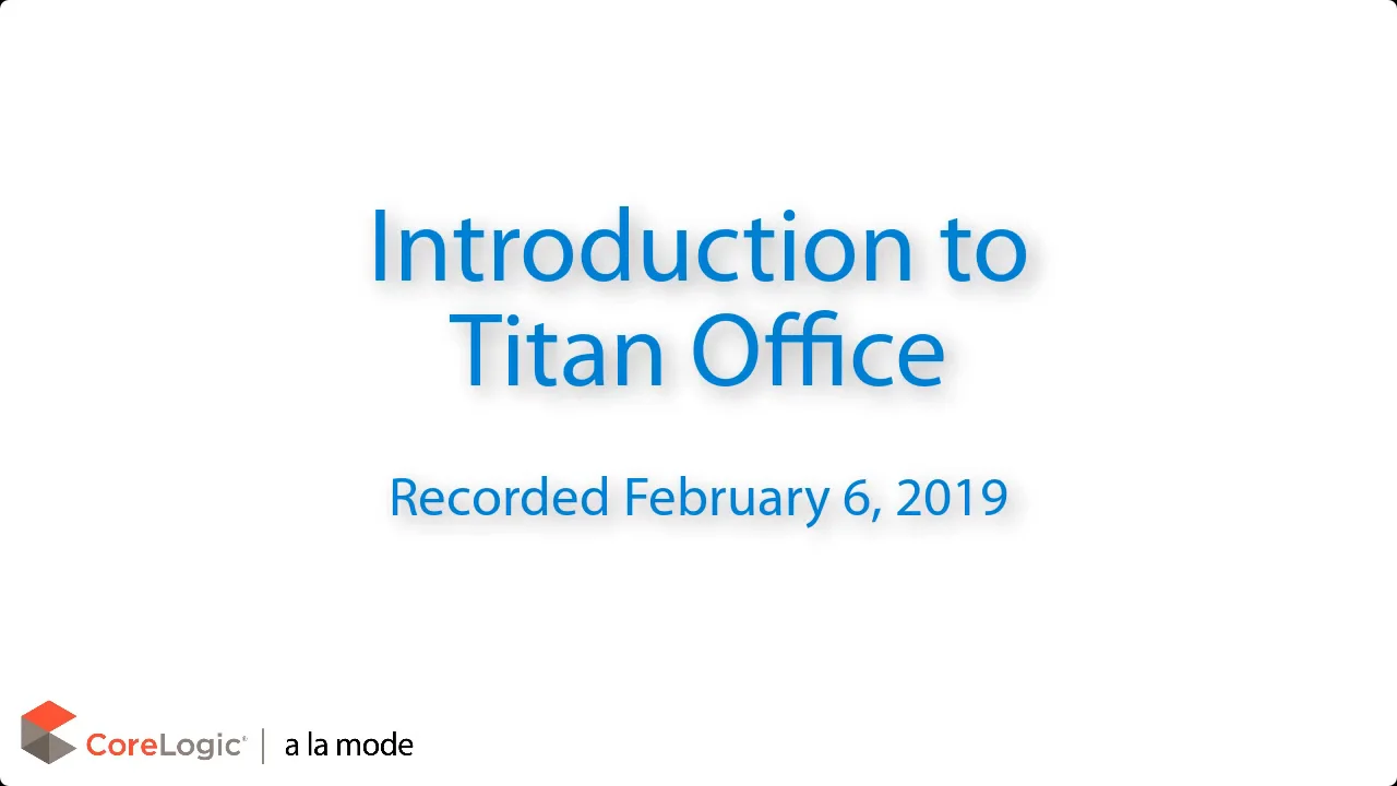 Introduction to Titan Office