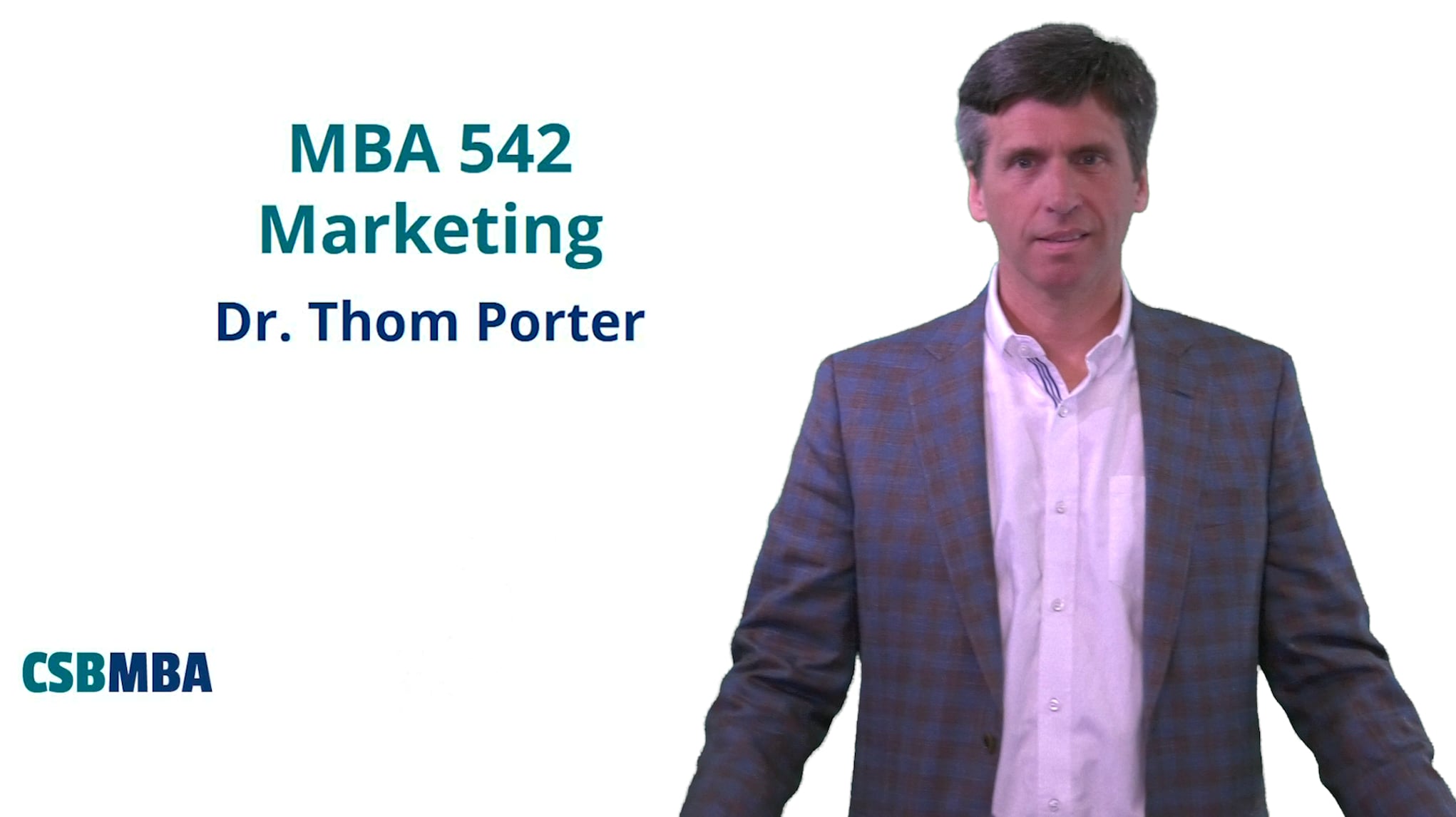 Thom Porter - MBA 542 Intro on Vimeo