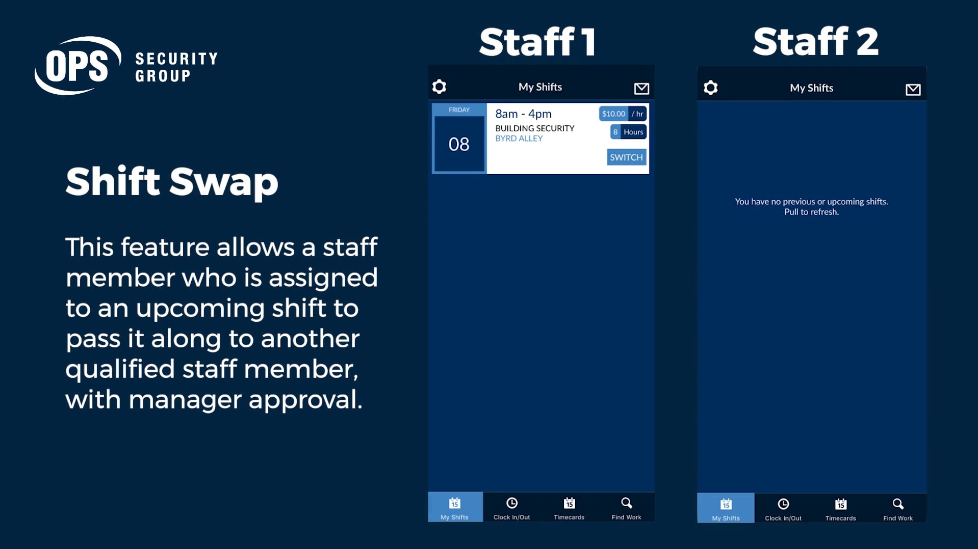 OPS Shift Swap on Vimeo