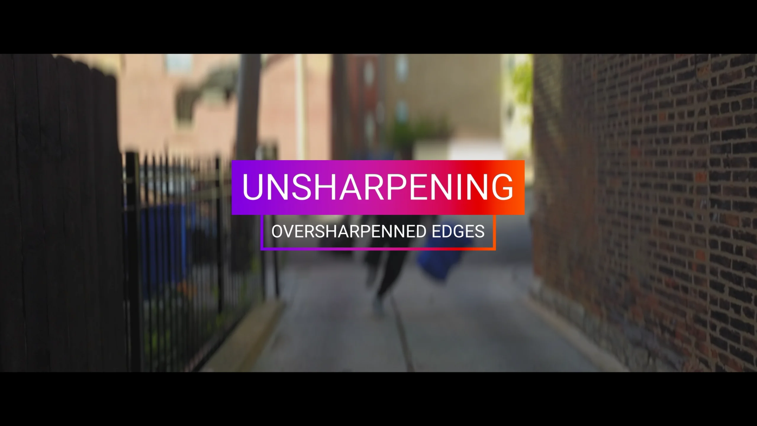 How to unsharpen oversharpenned edges with Davinci Resolve 15 on Vimeo