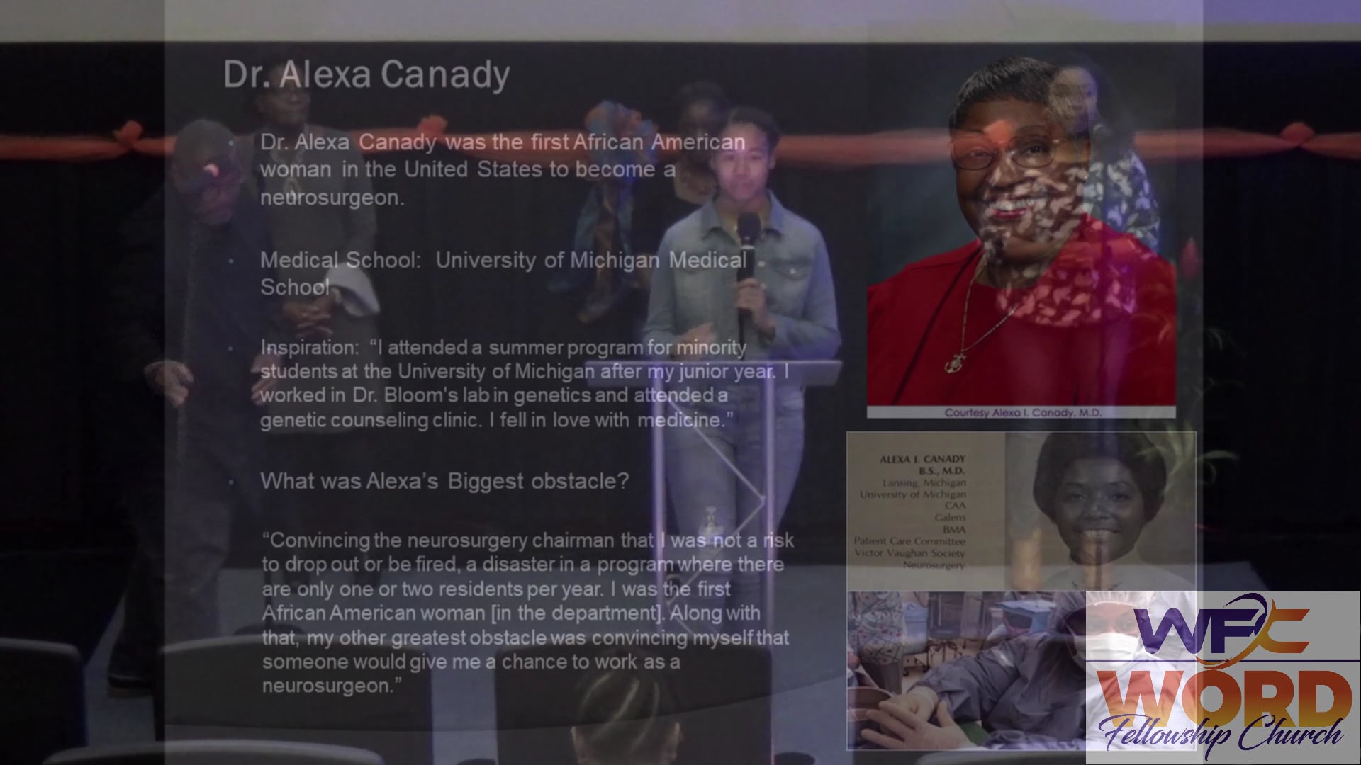 Black History Month Presentation - Alexa Canady on Vimeo