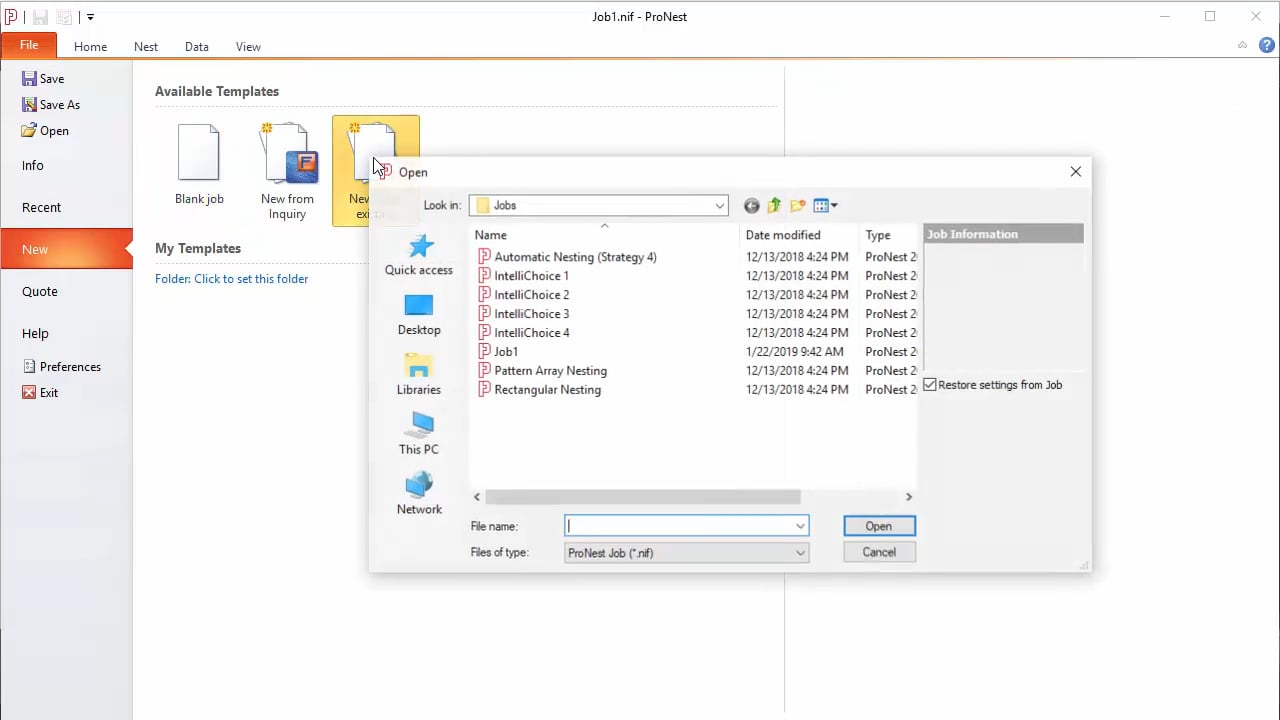 Tutorials - ProNest tutorial 22: Jobs on Vimeo