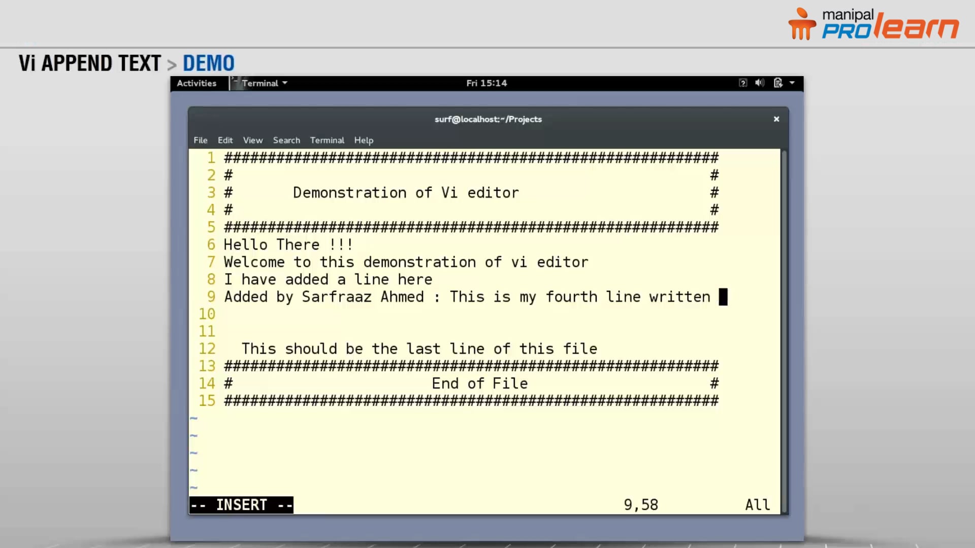 Lecture 3 - Append Text - Demo on Vimeo
