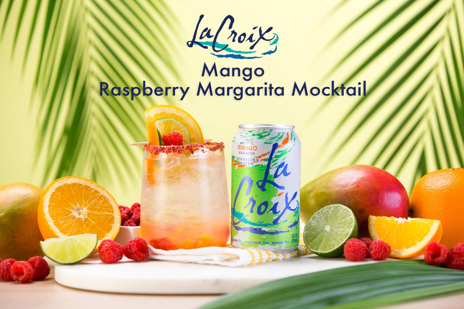 LaCroix Mango Raspberry Margarita Mocktail on Vimeo