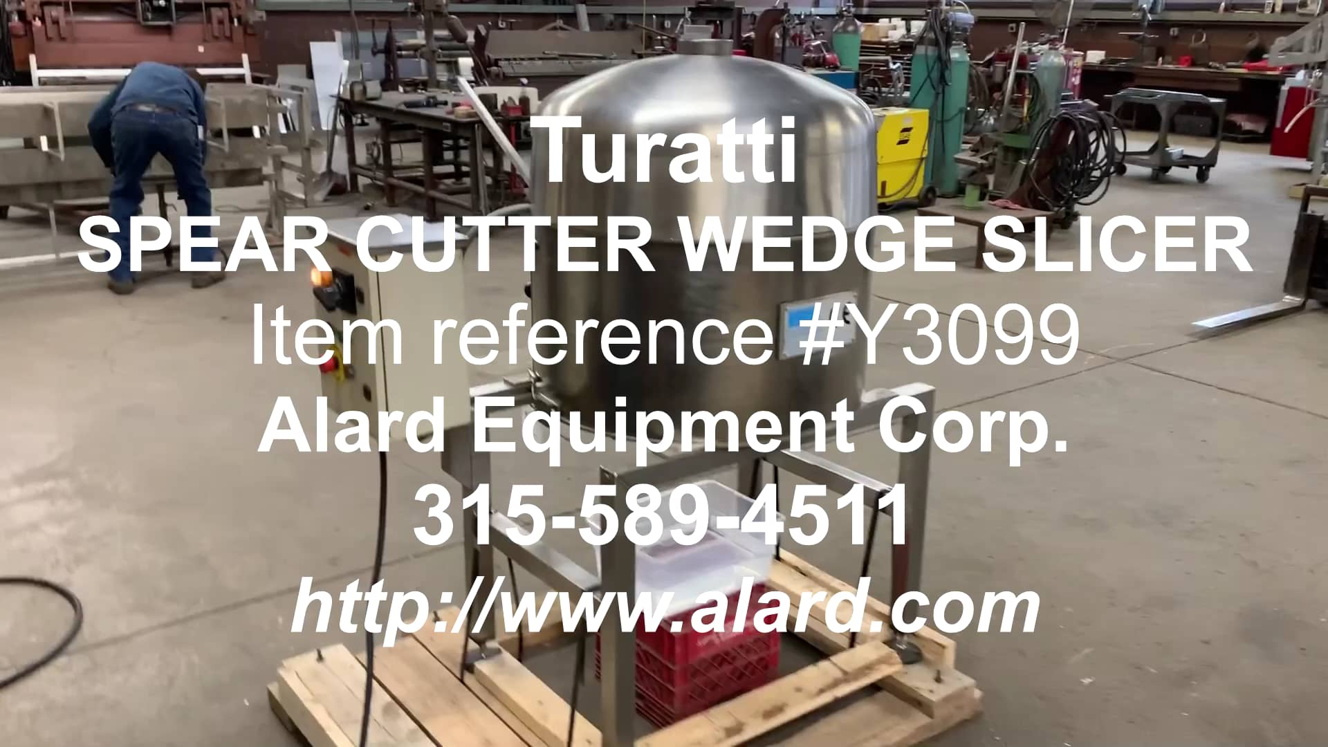 POTATO WEDGE CUTTING machine, Turatti spear cutter, Alard item Y3099 on ...