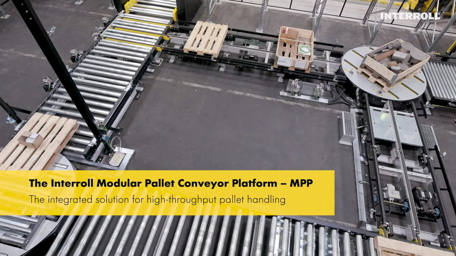 The Interroll Modular Pallet Conveyor Platform – MPP on Vimeo