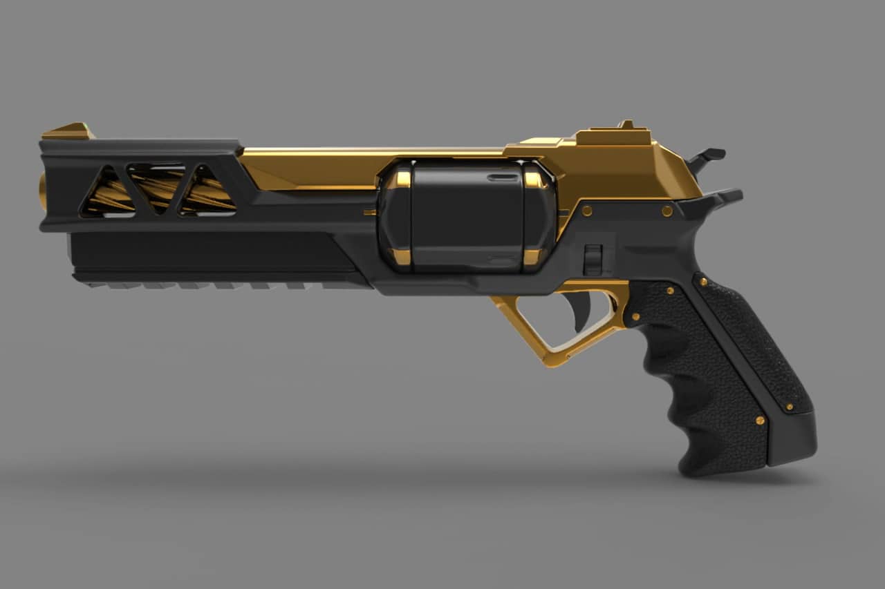 concept revolver in 3d coat on Vimeo