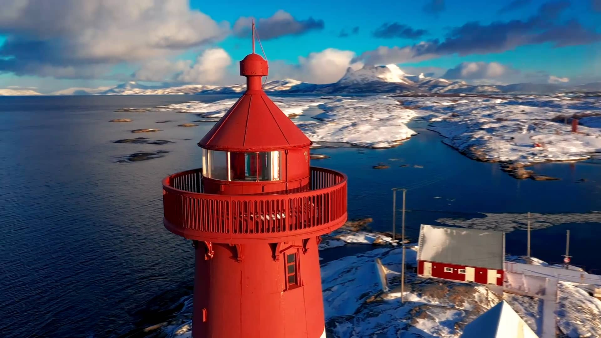 Tranøy Fyr in wintertime on Vimeo