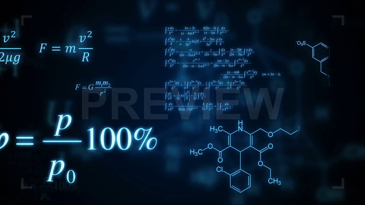 Chemistry Formulas Animation Stock Motion Graphics on Vimeo