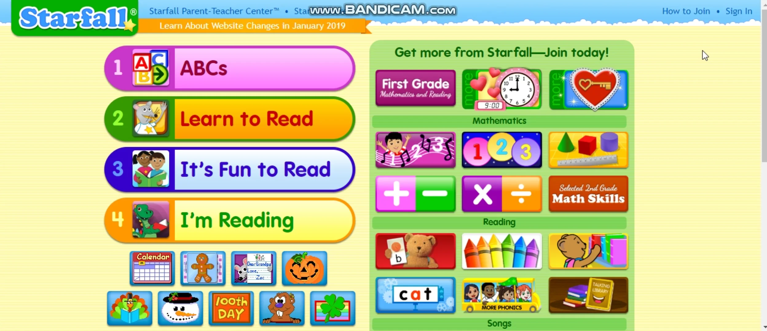 starfall.com valentine's day