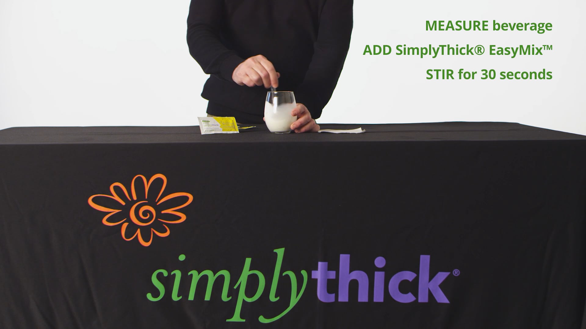 SimplyThick® EasyMix™ Milk Mixing Demo, Pudding Extremely Thick ...