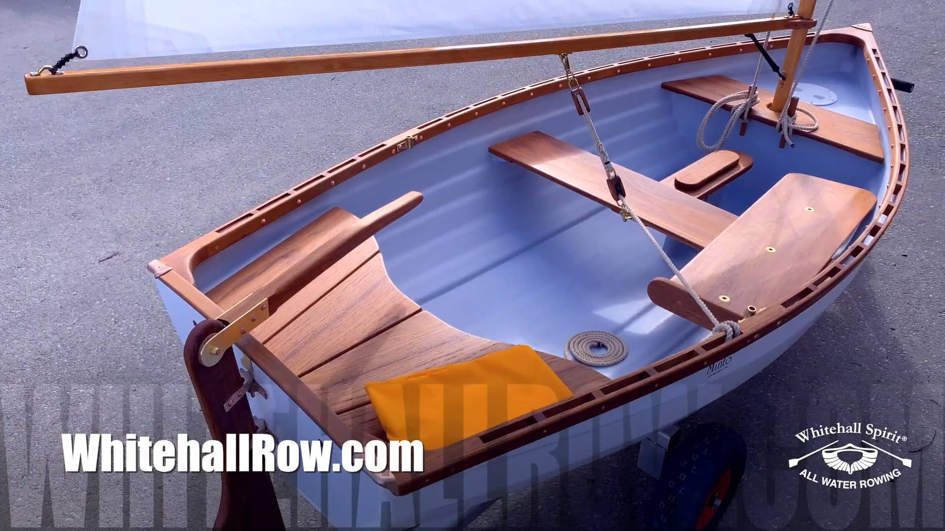 Classic Whitehall Spirit® Minto 9' Sailboat Rowing Tender on Vimeo