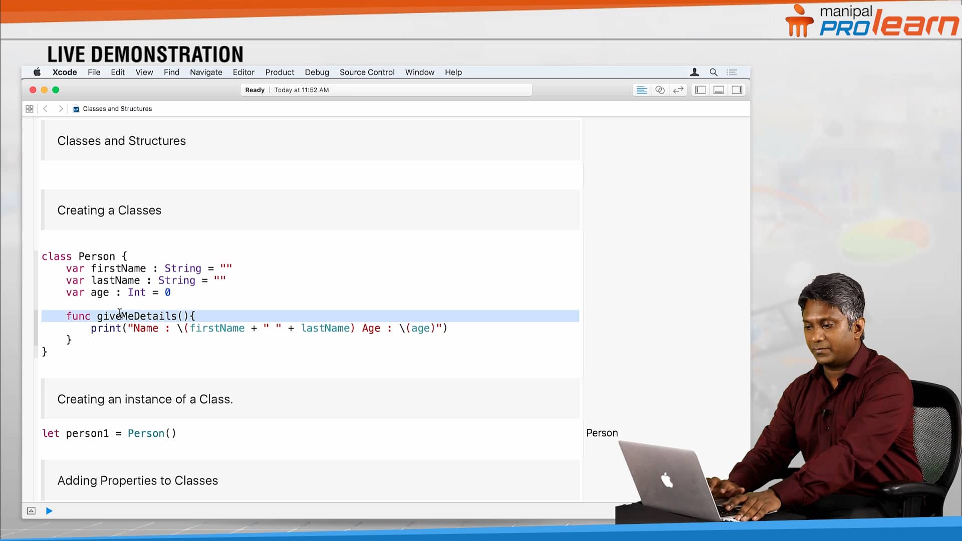 Module X - CLASSES AND STRUCTURES on Vimeo