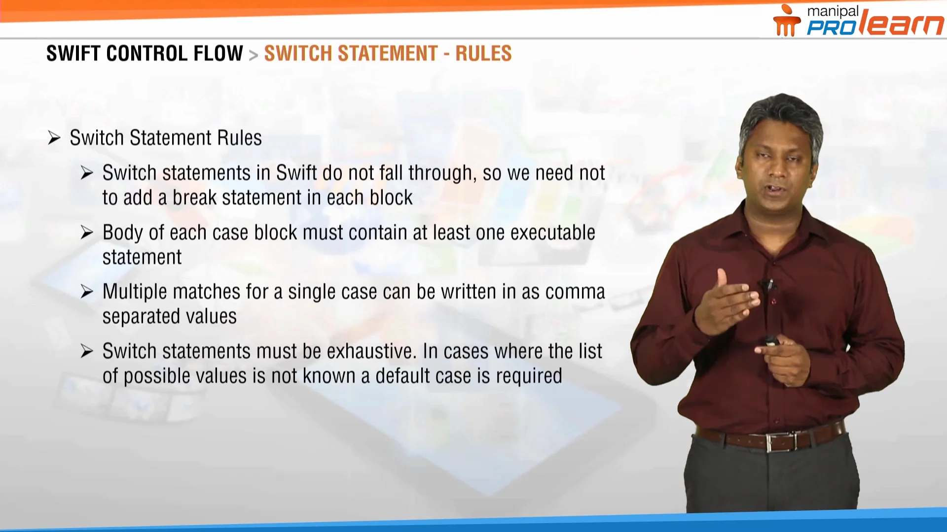 Swift Control Flow on Vimeo