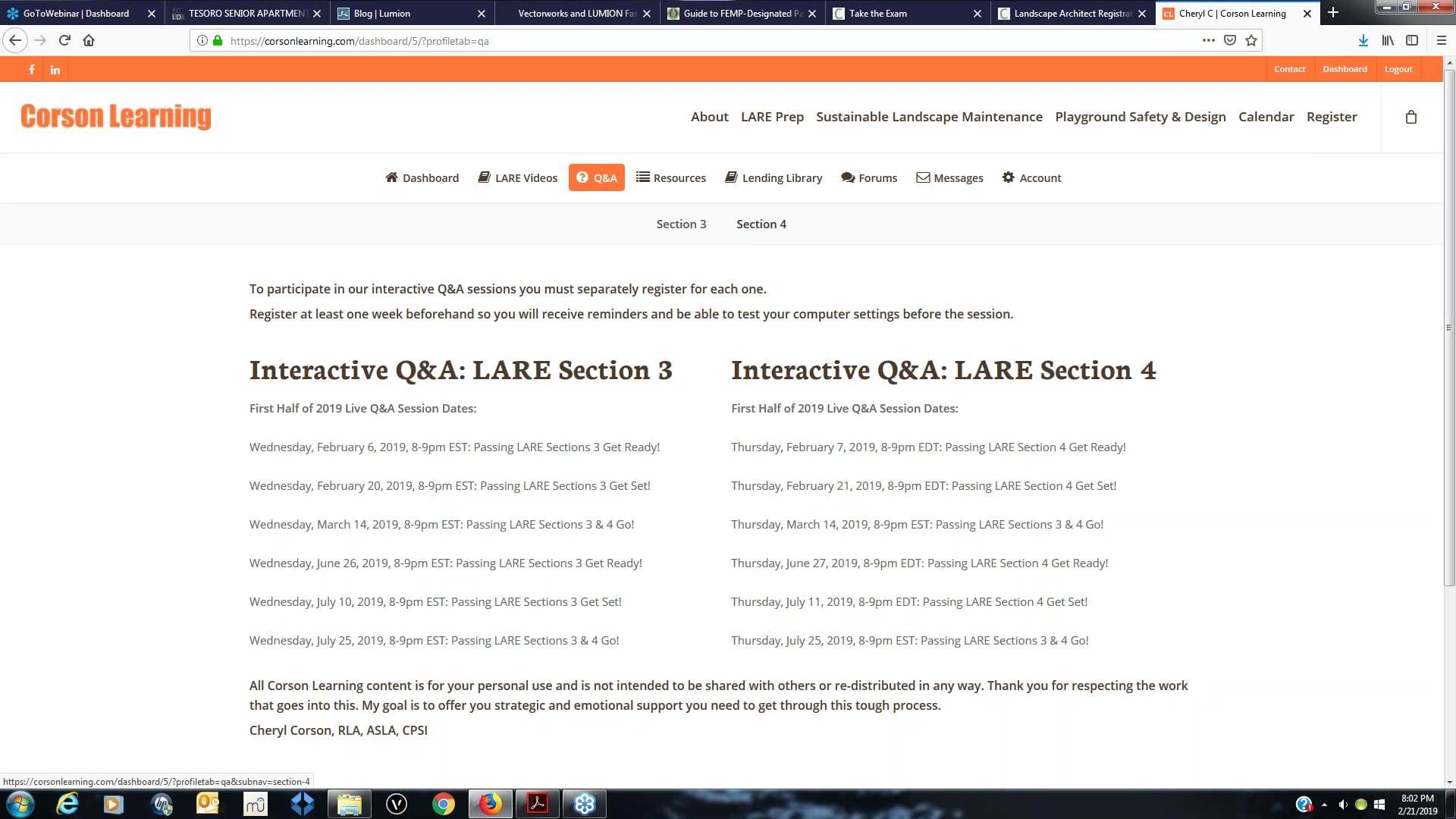 LARE Section 4 Q&A February 21, 2109 on Vimeo