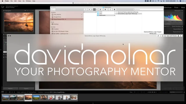 Lightroom Watermark Font