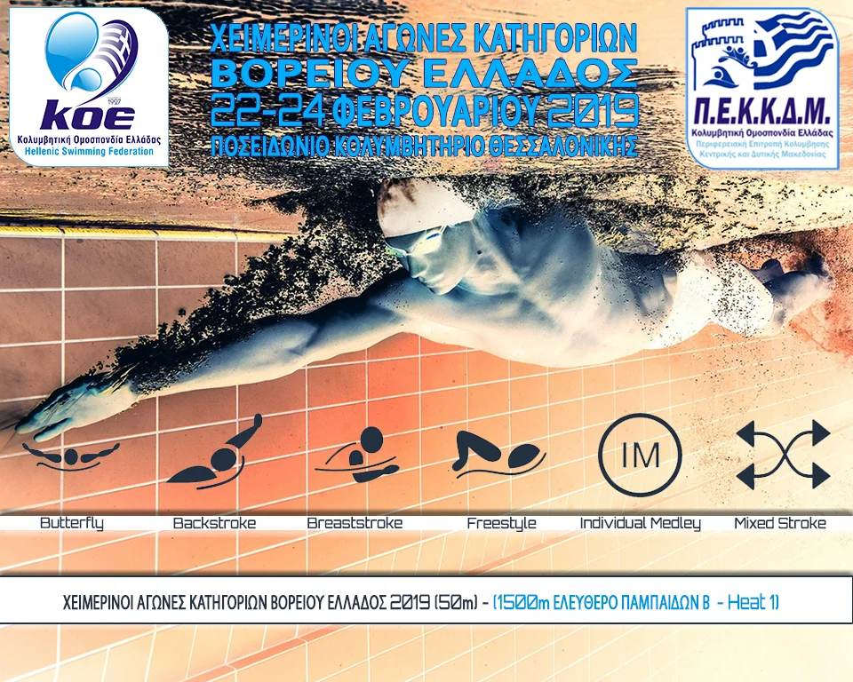 ΧΕΙΜΕΡΙΝΟΙ ΑΓΩΝΕΣ ΚΑΤΗΓΟΡΙΩΝ ΒΟΡΕΙΟΥ ΕΛΛΑΔΟΣ 2019 (50m) - (1500m ...
