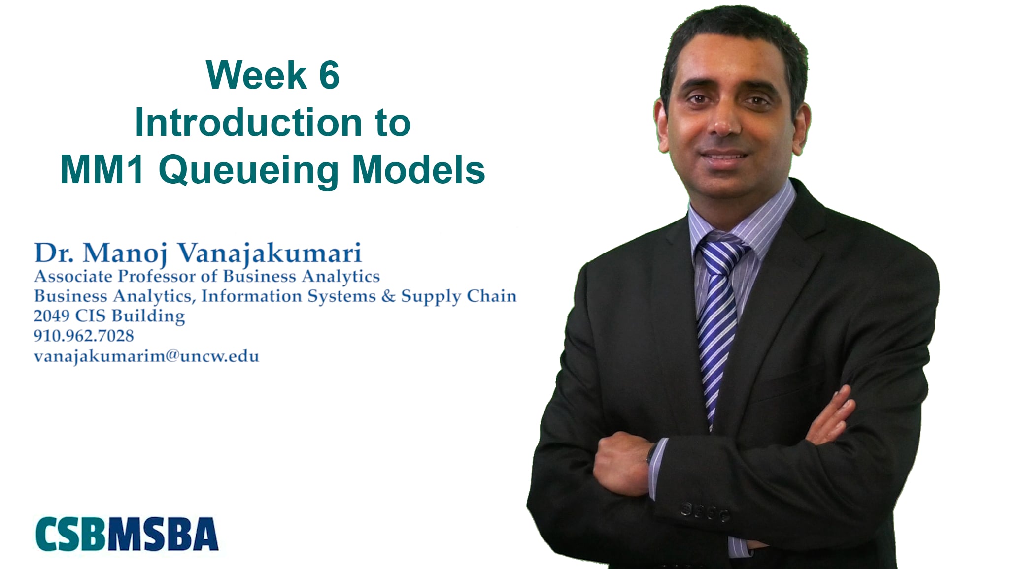 Manoj Week 6 - Introduction to MM1 Queueing Models on Vimeo
