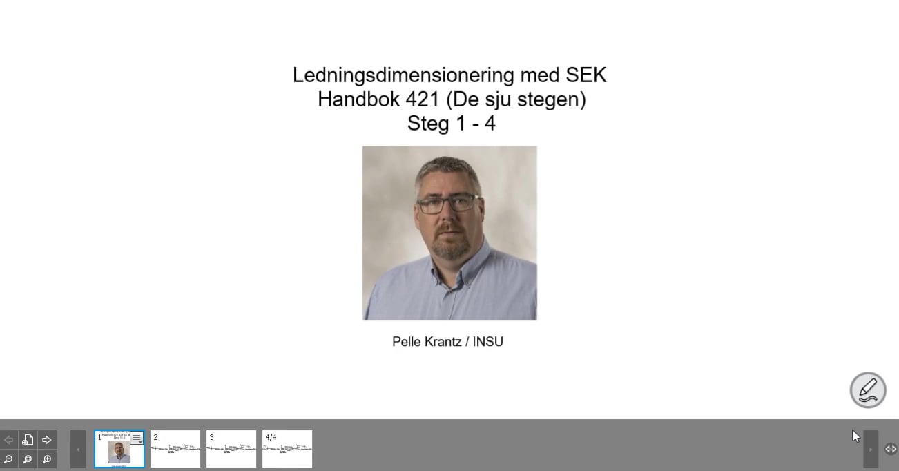Ledningsdimensionering - SEK Handbok 421 - 6. Steg 1-4 on Vimeo